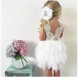 Dresses | Los Angeles Boutique Toddler White Birthday New Wedding Dress ...